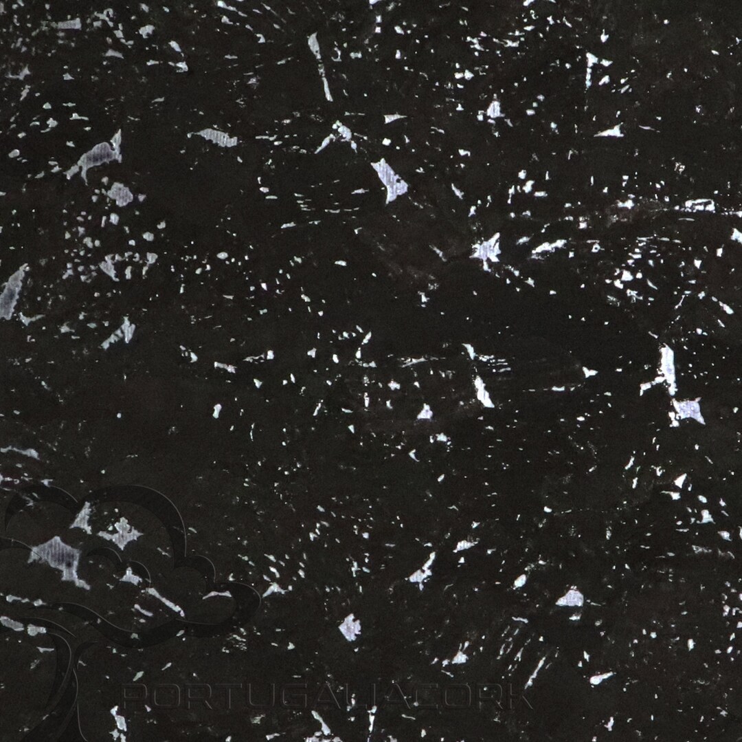 Corcho Negro mármol brillante 50x140 cm cuero vegano para costura y ...