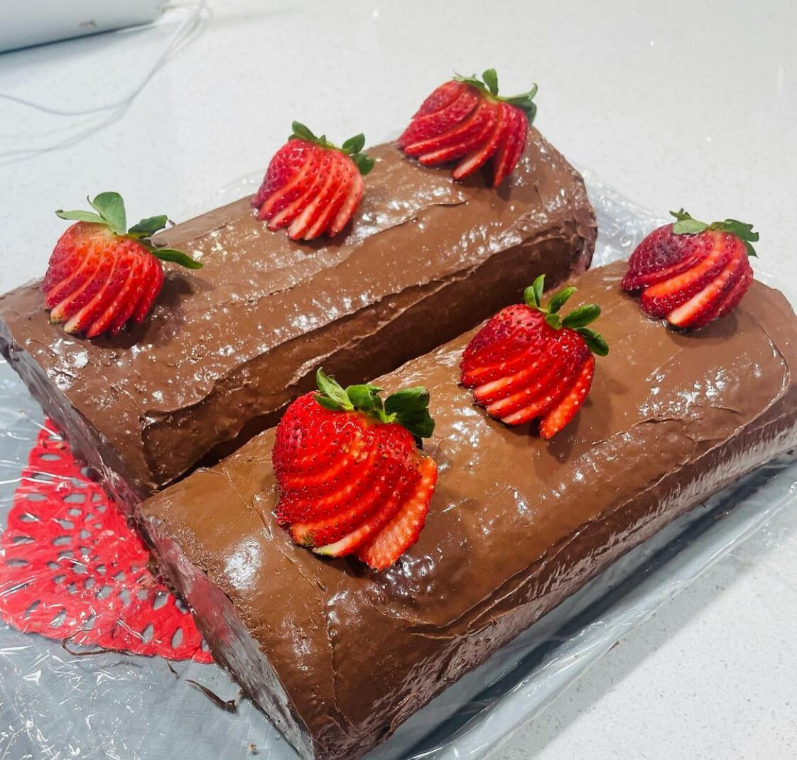 Swiss Roll Nutella Chocolate Filling With Vanilla Sponge Cake - Etsy