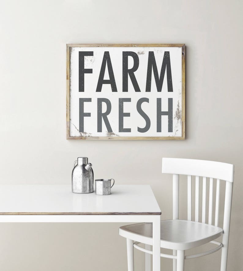 Printable Farm Fresh Sign Printable Farmhouse Sign Farm - Etsy