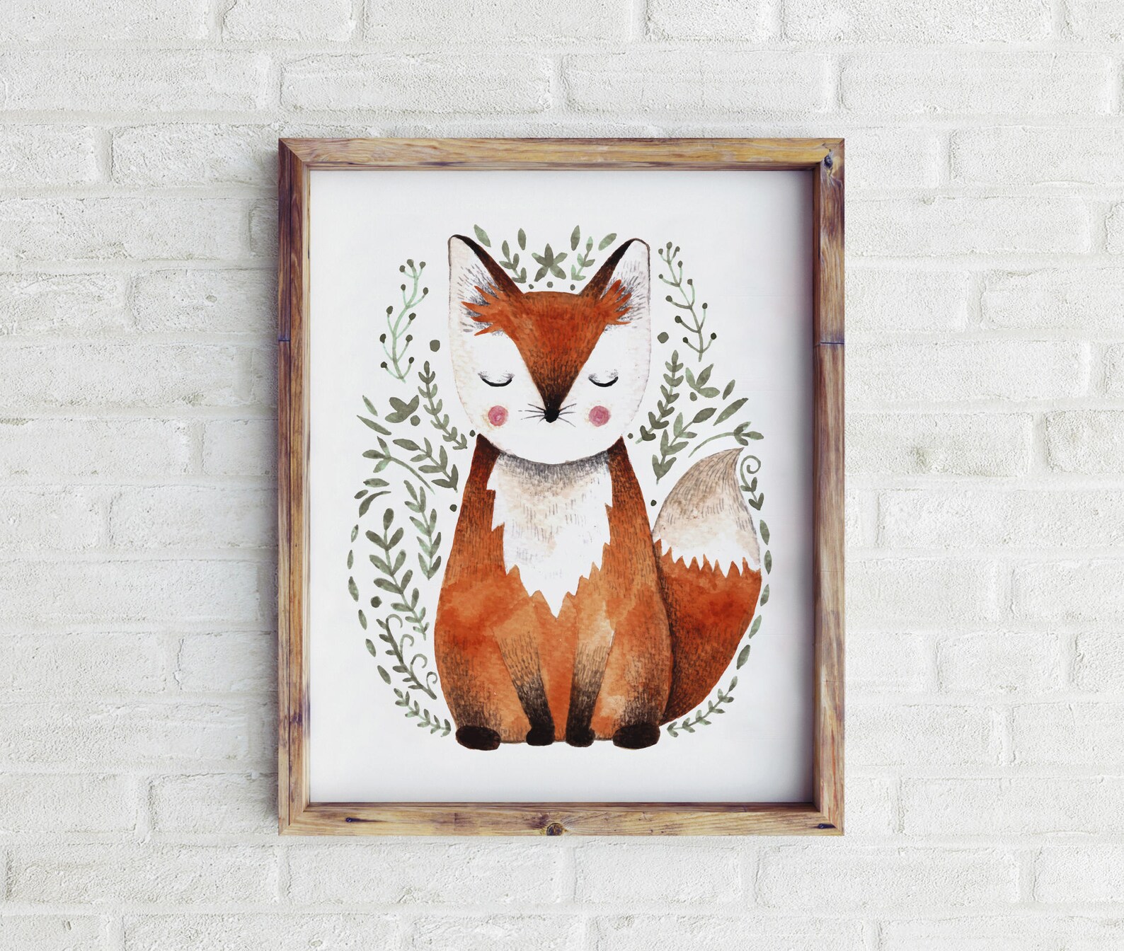 Printable Fox Print Fox Printable Fox Nursery Decor - Etsy