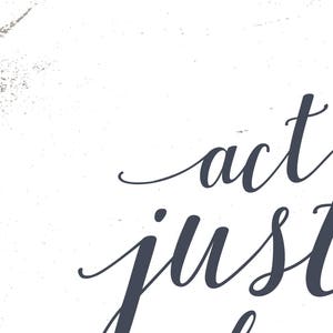 Act Justly Love Mercy Walk Humbly Printable, Bible Verse Wall Art ...