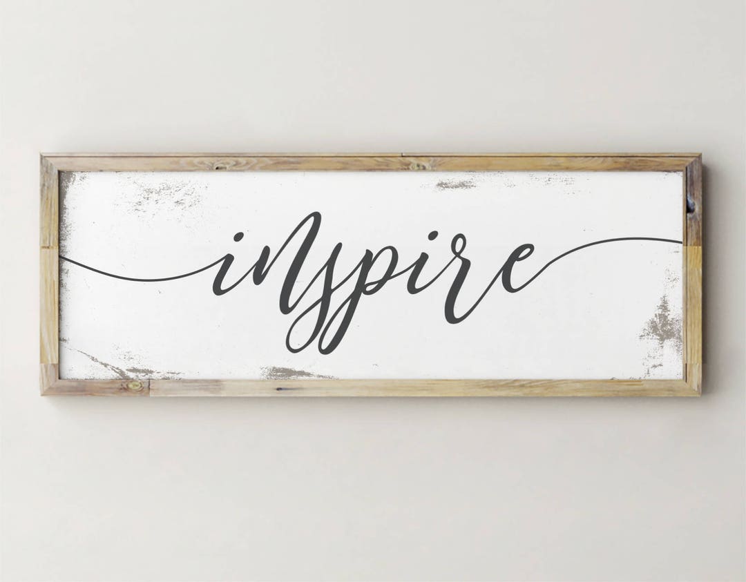 Printable Inspire Sign, Home Decor, Fixerupper Signs, Fixerupper Decor ...