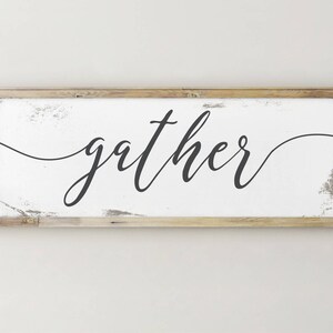 Printable Sign, Gather Sign, Kitchen Signs, Kitchen Decor, Kitchen Wall ...