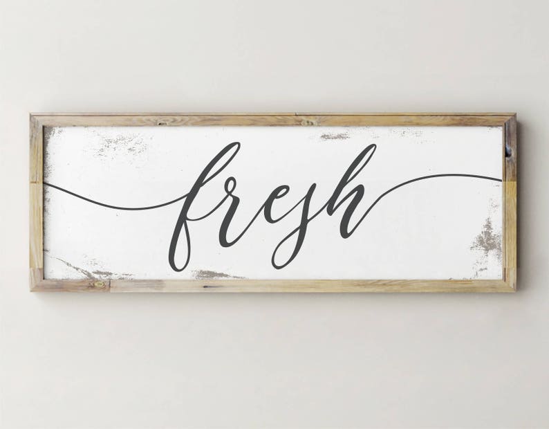 Printable Fresh Sign Kitchen Signs Kitchen Decor Kitchen | Etsy