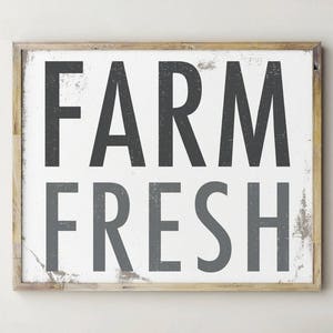 Printable Farm Fresh Sign, Printable Farmhouse Sign, Farm Fresh Sign ...