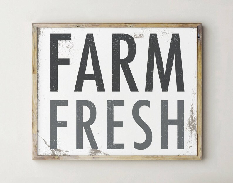 Printable Farm Fresh Sign, Printable Farmhouse Sign, Farm Fresh Sign ...