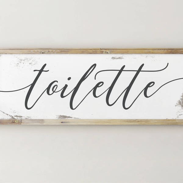 French Toilette Sign - Etsy