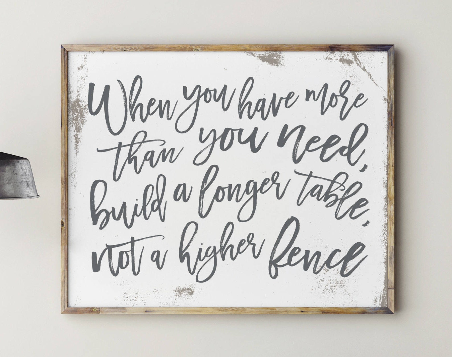 Printable Sign, When You Have More Than You Need, Dining Room Decor ...