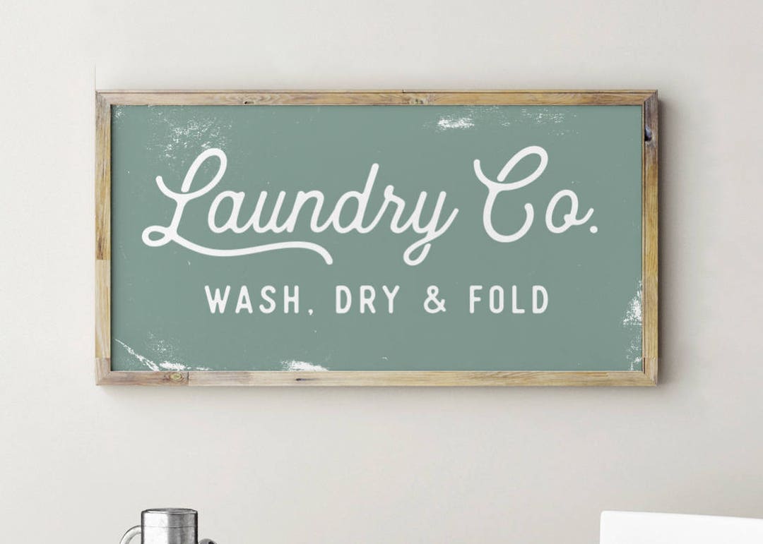 Printable Laundry Co Sign, Laundry Room Decor, Fixerupper Signs ...