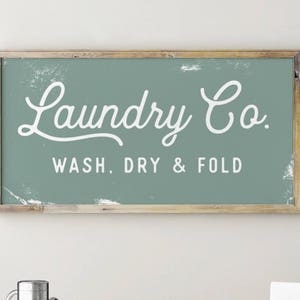 Printable Laundry Co Sign, Laundry Room Decor, Fixerupper Signs ...