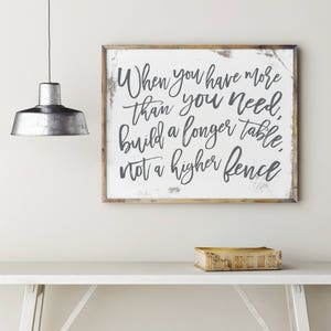 Printable Sign, When You Have More Than You Need, Dining Room Decor ...