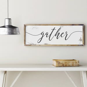 Printable Sign, Gather Sign, Kitchen Signs, Kitchen Decor, Kitchen Wall ...