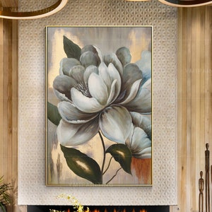 Extra Large Abstract Floral Original Flower Paintings on - Etsy