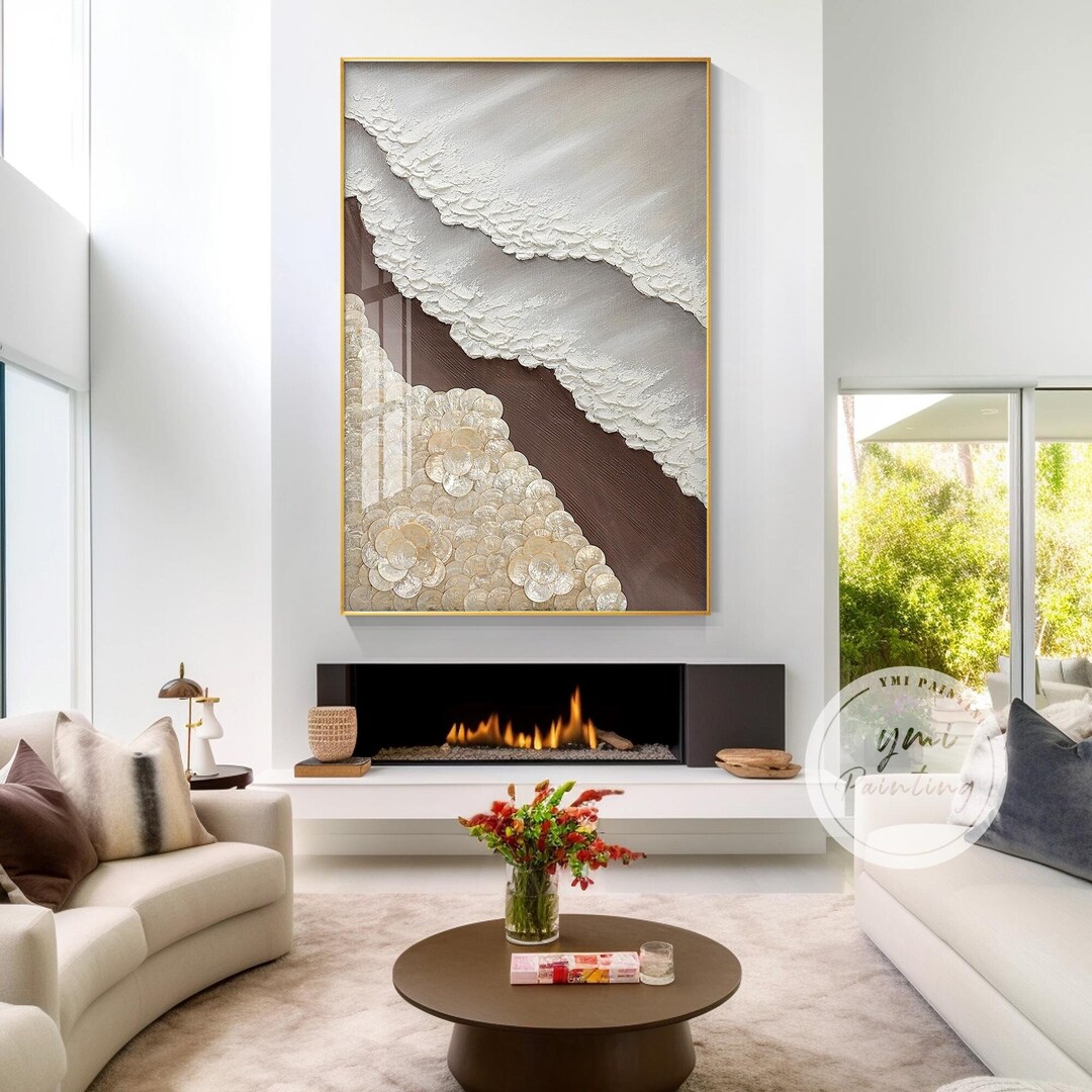 Original 3D Sea Shell Art,large Shell Art Shadowbox,shell Art Framed ...