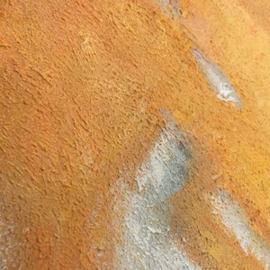 Mustard Wall Art Acrylic Oversize Paintings on Canvas Blue Original ...