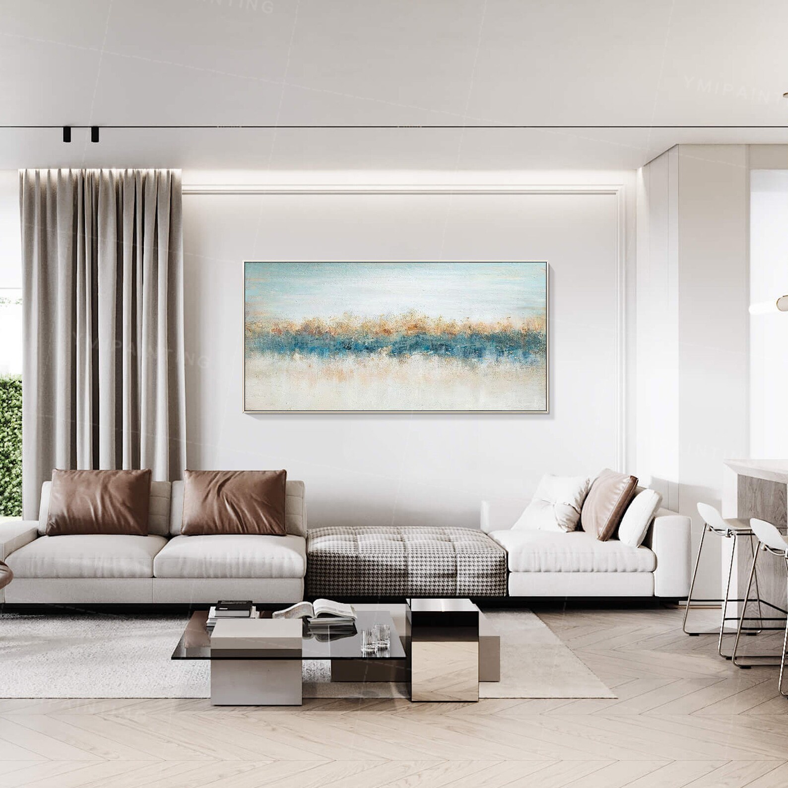 Framed Wall Art Paintings on Canvas Original Abstract Art - Etsy