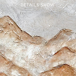 Abstract Mountain Art,original Mountain Painting,mountain Art,textured ...