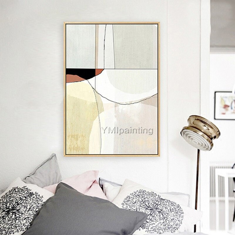 Original Geometric Nordic Modern art abstract painting on | Etsy