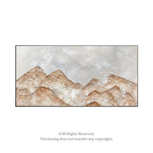 Abstract Mountain Art,original Mountain Painting,mountain Art,textured ...