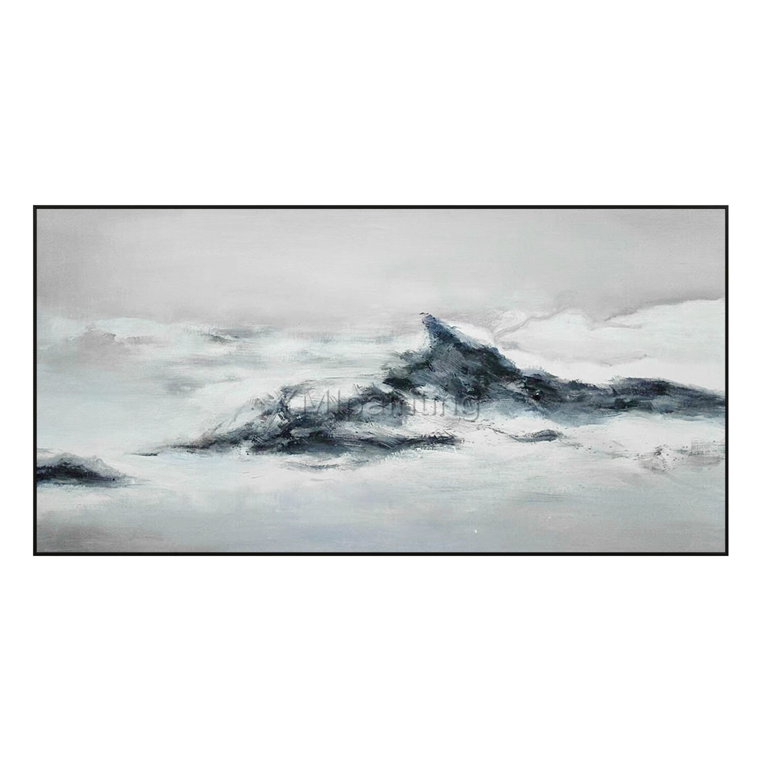 Modern wall art Abstract acrylic mountain paintings on canvas | Etsy