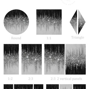 Glitter Wall Art/glitter Glass Painting/original Textured - Etsy