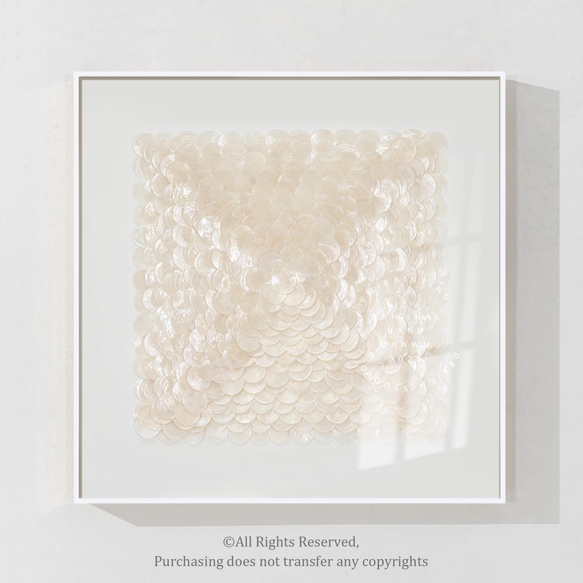 3D Gold Capiz Shell Wall Art: Luxury Coastal Decor,oversized Wall Art ...