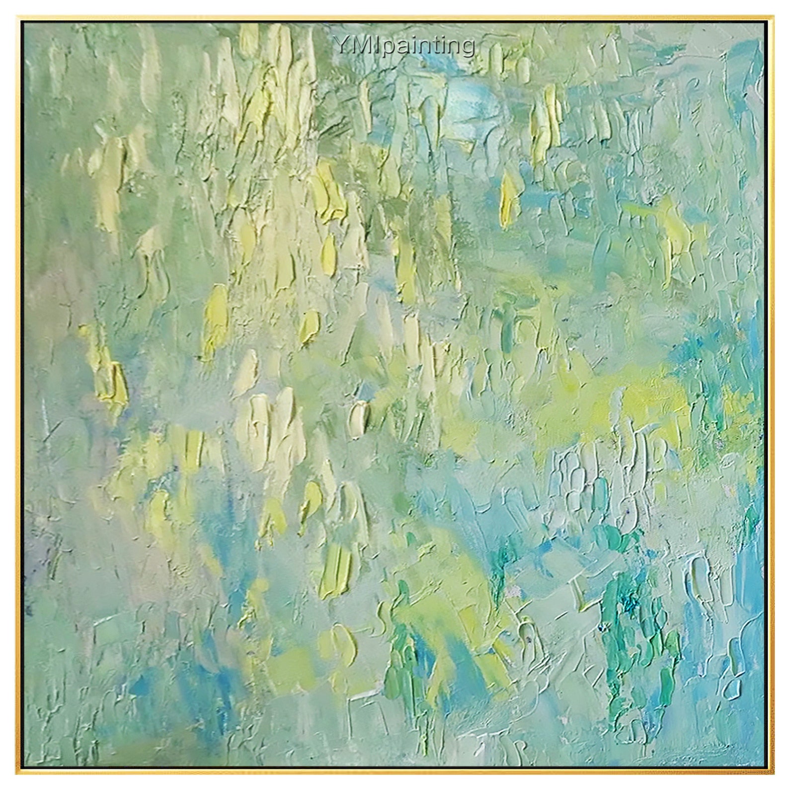 Extra Big Abstract Teal Blue Square Acrylic Palette Knife - Etsy
