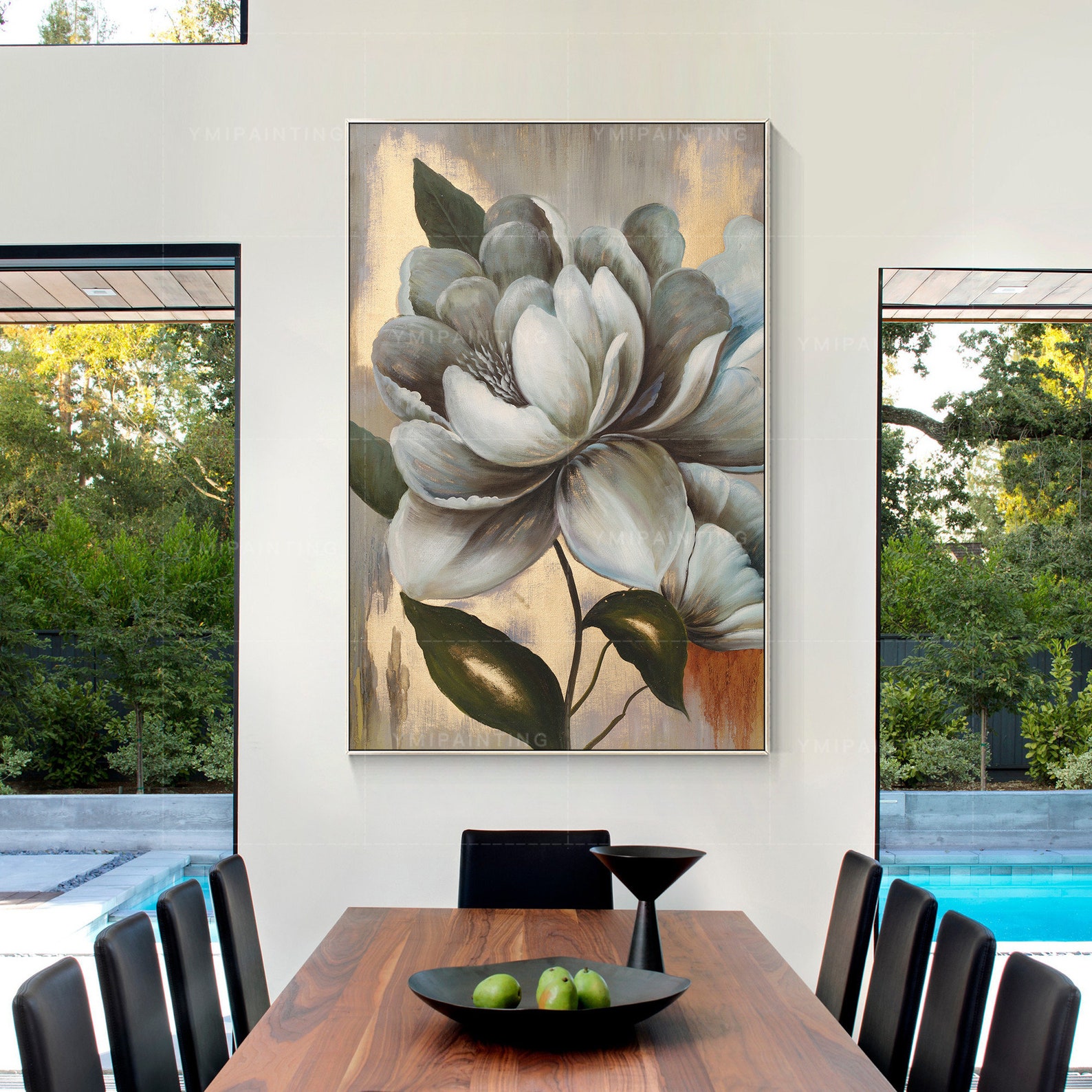 Extra Large Abstract Floral Original Flower Paintings on - Etsy