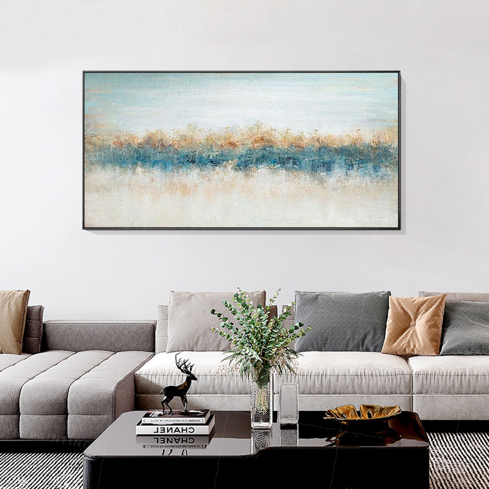 Framed Wall Art Paintings on Canvas Original Abstract Art - Etsy