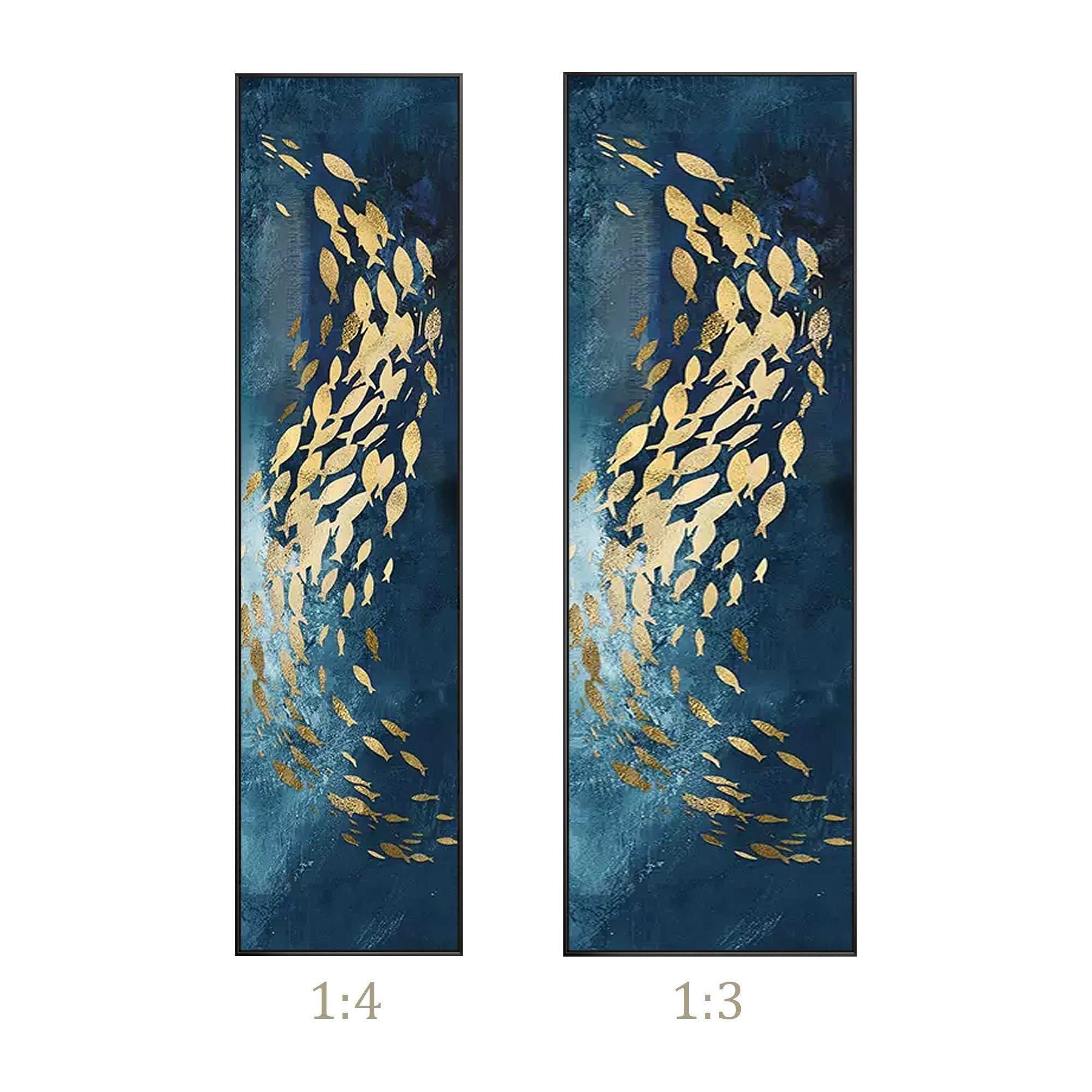 Koi Fish Paintinggold Fish Paintingfish Artfish Wall - Etsy