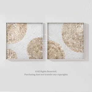 Original Capiz Shell Wall Art Set,shell Art Shadowbox,sea Shell Art ...
