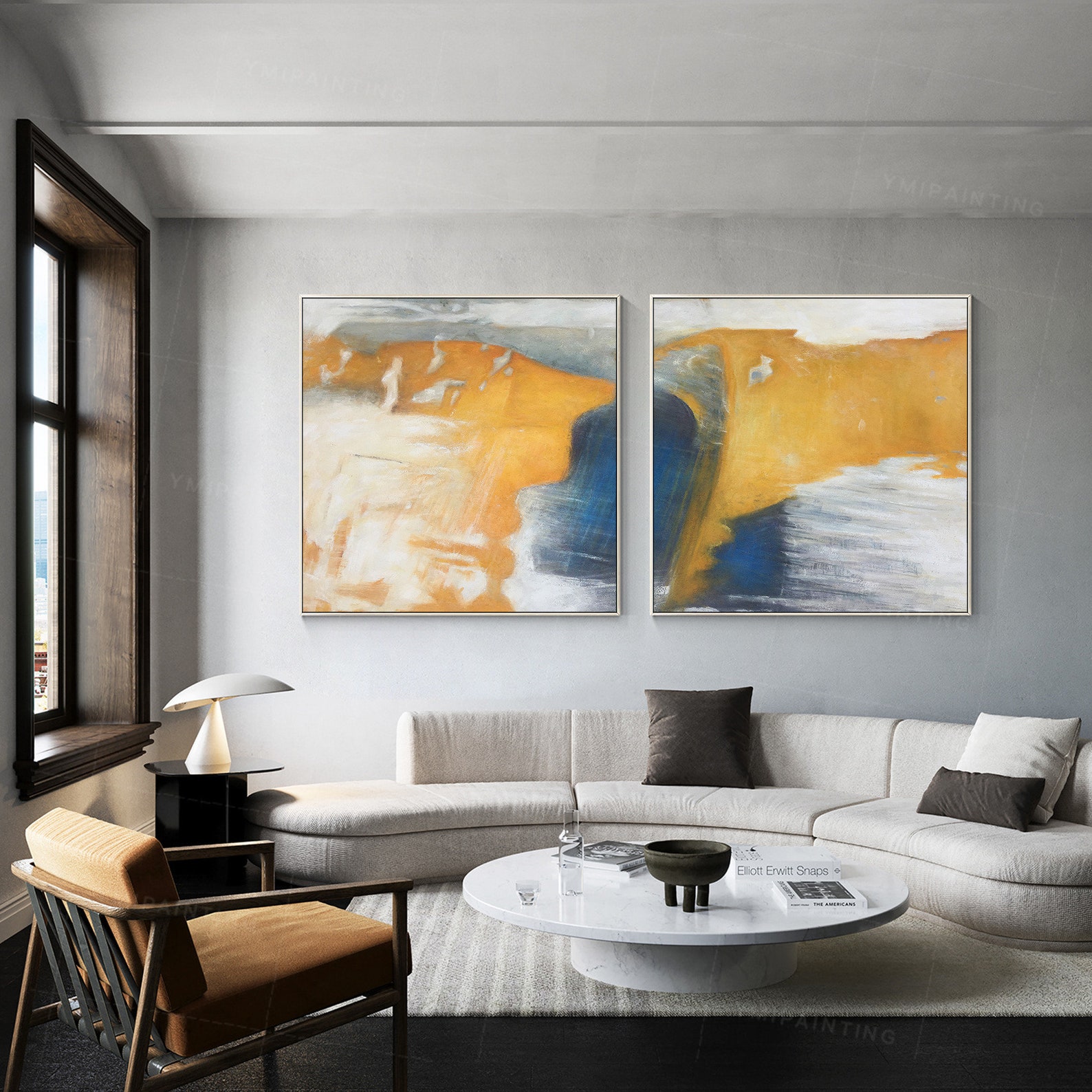 2 Piece Wall Artabstract Painting Setabstract Artmodern - Etsy