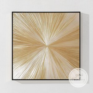 Large Original Gold Abstract Wall Art,textured Wall Art,gold Modern ...