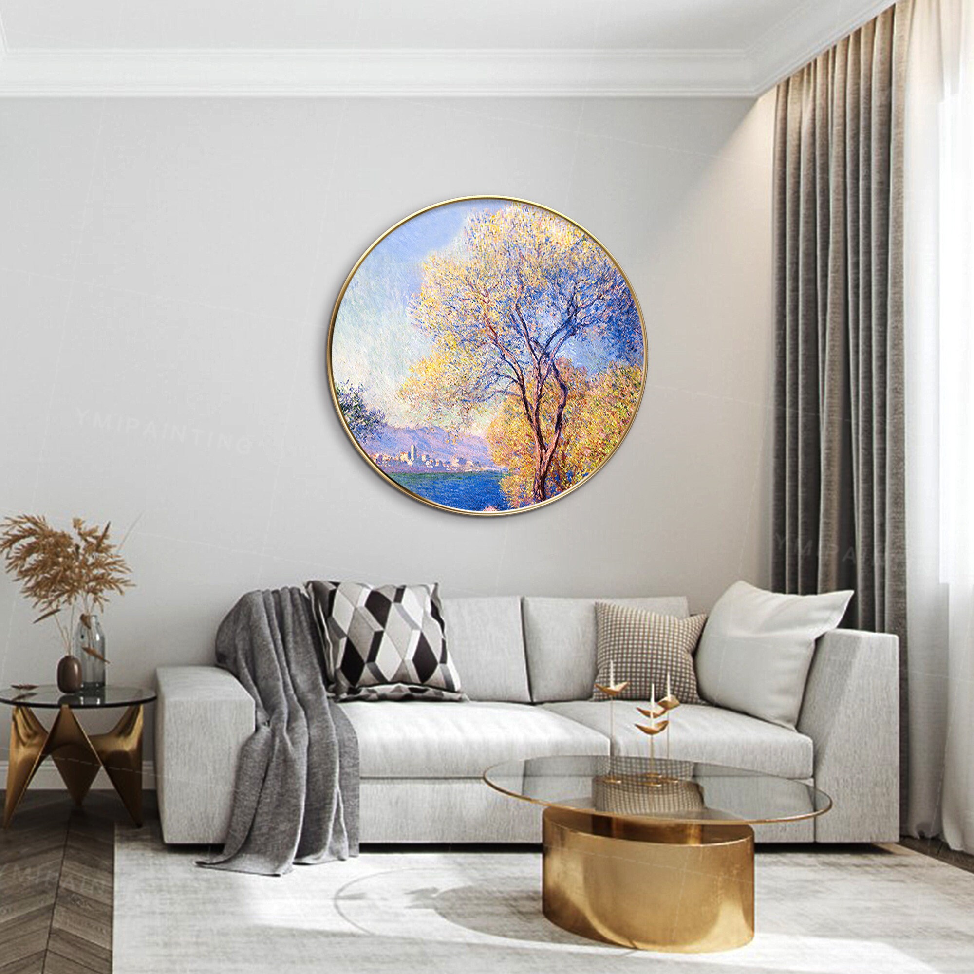 Framed wall art Cherry Blossom Claude Monet painting oil | Etsy