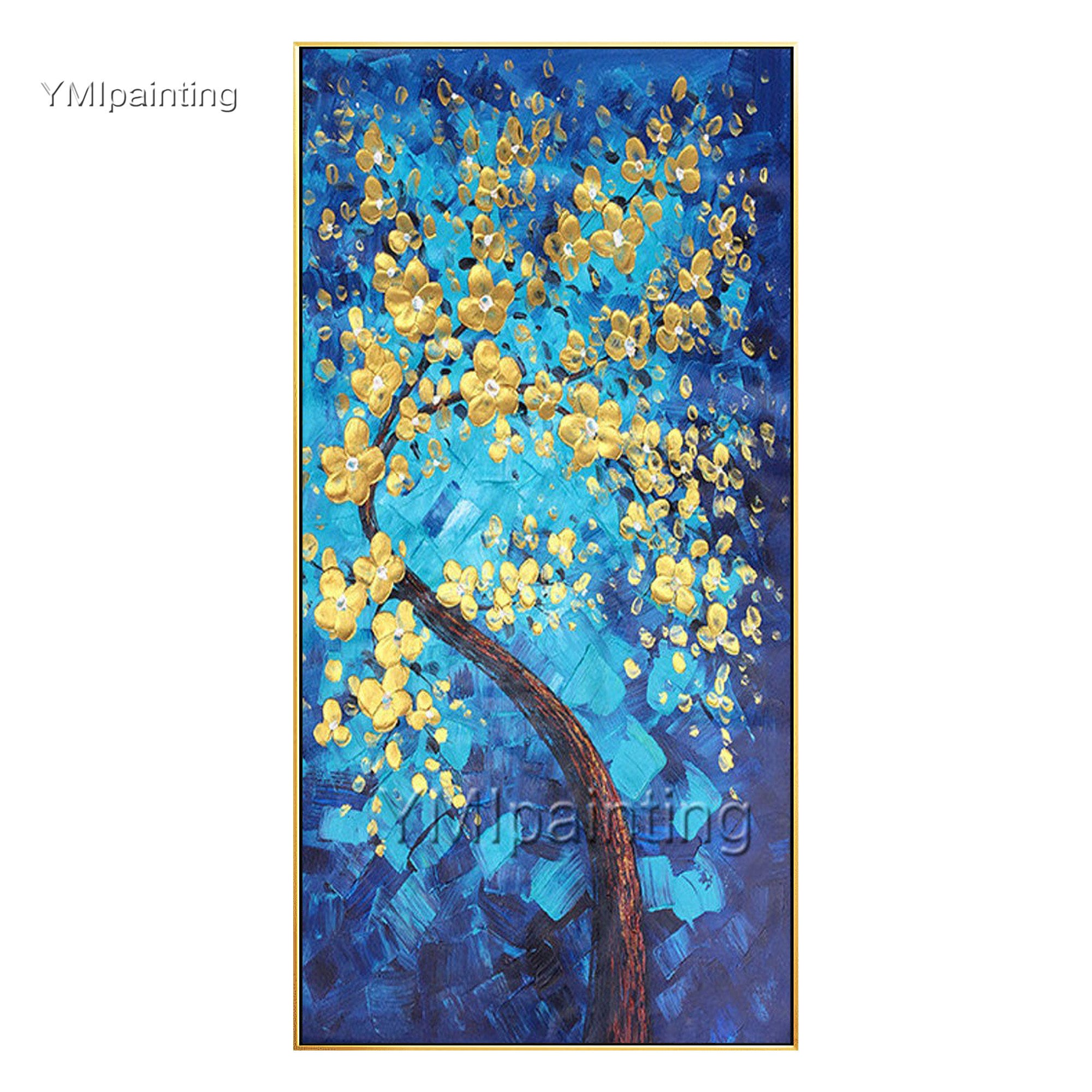 Framed wall art Tree painting abstract Original art Painting | Etsy