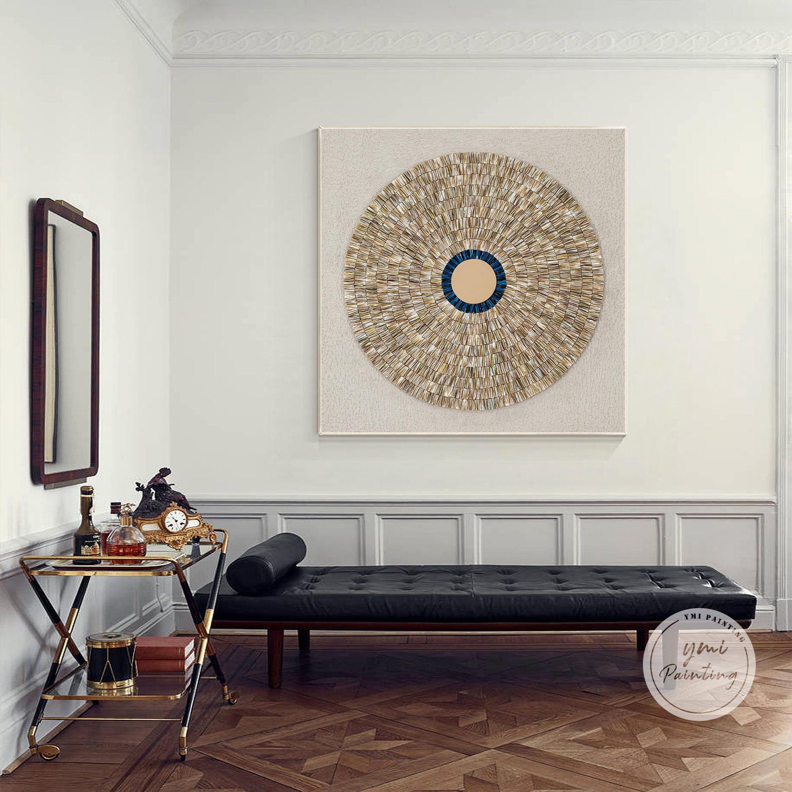 3D Oyster Shell Wall Art: Original Pearl Painting, Coastal Decor - Etsy