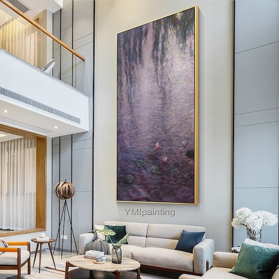 Claude Monet Painting Extra Large Claude Monet Water Lilies | Etsy