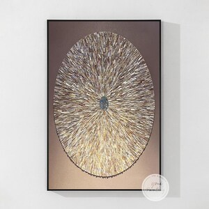 Luxury 3D Seashell Art in Light Taupe and Shadow Blue,oyster Shell Art ...