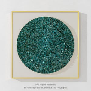 Mars Green Oyster Shell Wall Art: 3D Mosaic Painting - Etsy