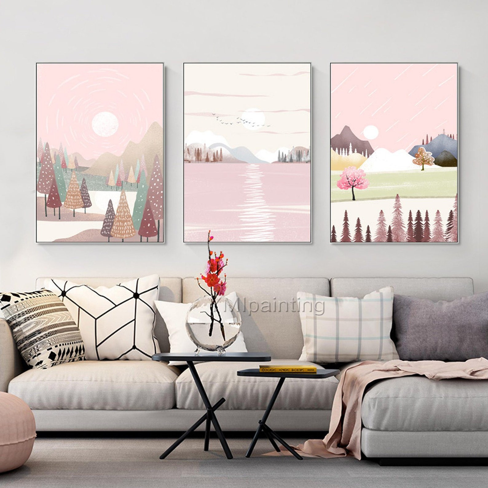 Frame Wall Art Abstract Painting Acrylic Painting on Canvas - Etsy