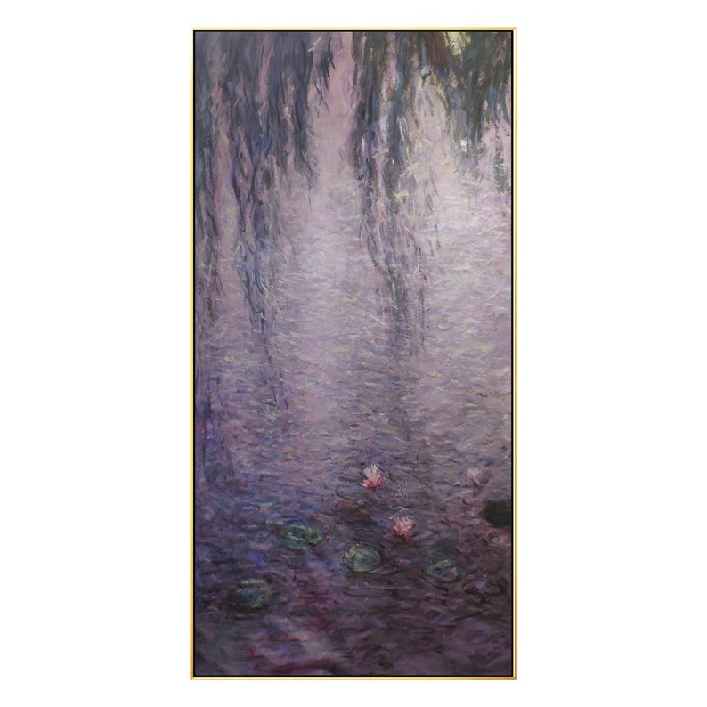 Claude Monet Painting Extra Large Claude Monet Water Lilies | Etsy