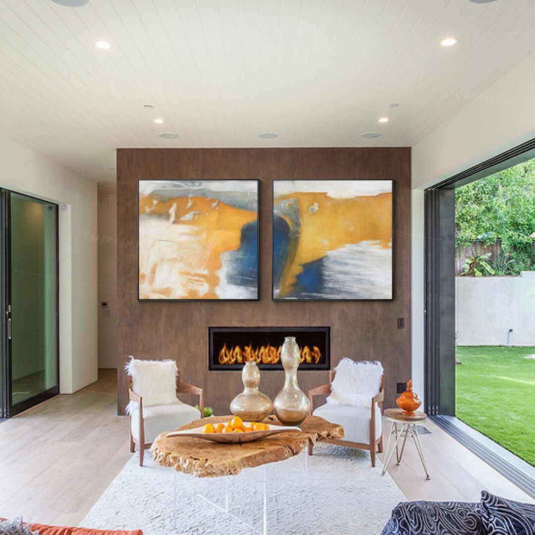 2 Piece Wall Art,abstract Painting Set,abstract Art,modern Art,large ...