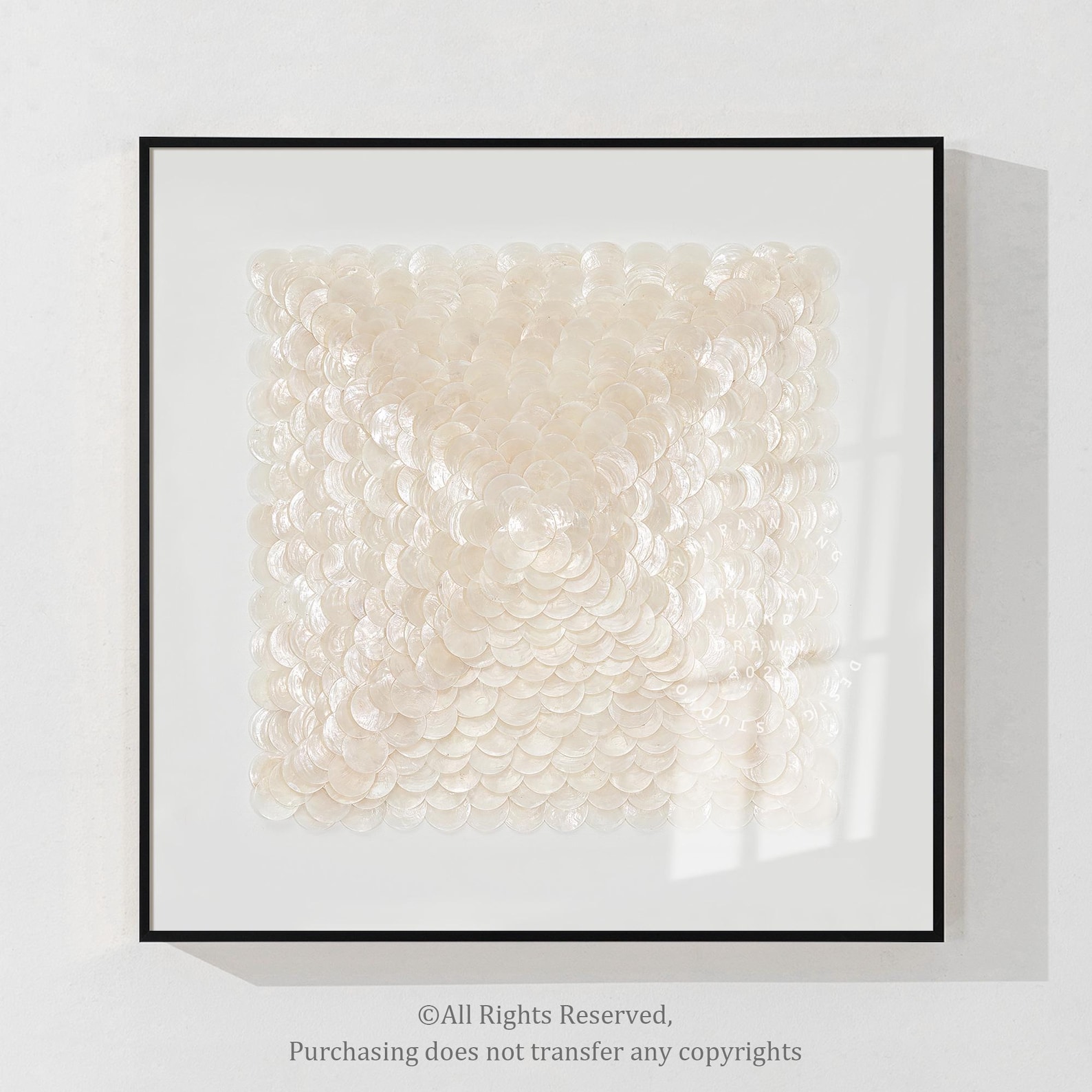 3D Gold Capiz Shell Wall Art: Luxury Coastal Decor,oversized Wall Art ...