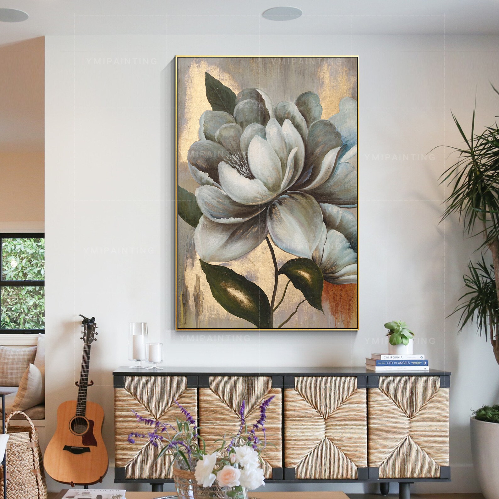 Extra Large Abstract Floral Original Flower Paintings on - Etsy