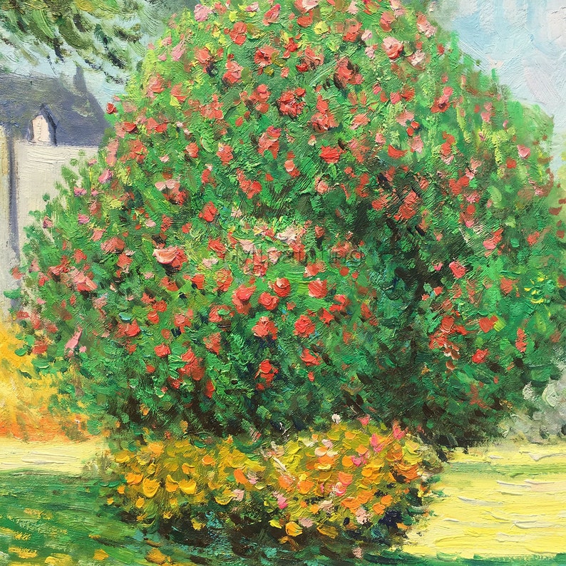 Claude Monet Landscape Painting on Canvas Green Texture Oil - Etsy