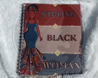 Black Queen Spiral Notebook Dark African American Queen Strong Black ...