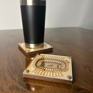 Football Stadium Coasters Set Layered Coaster of NFL Team Stadiums ...