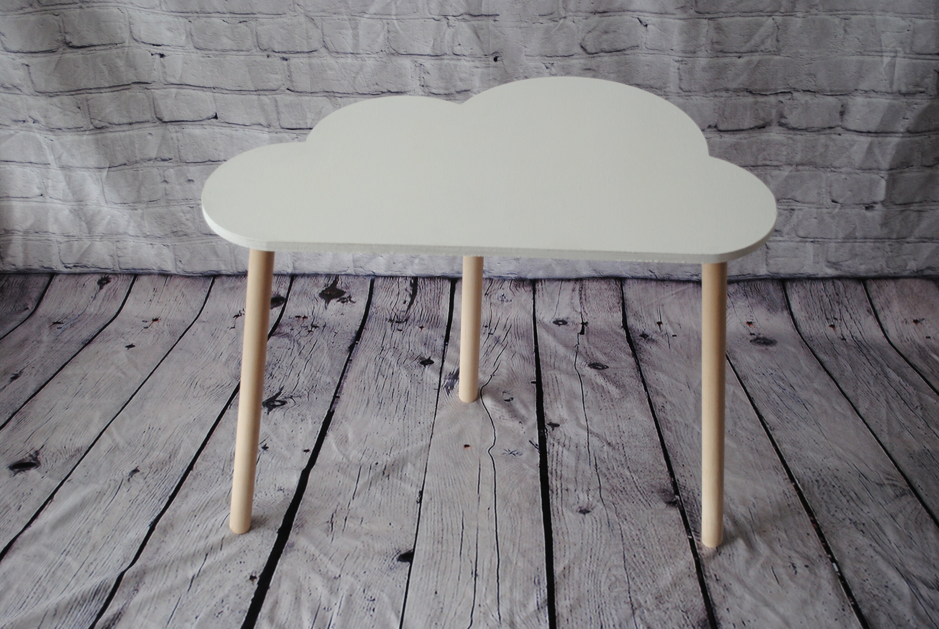 Cloud Table Wooden Cloud Table Nursery Table Cloud Decor | Etsy