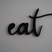 Let's Eat Word Cutout Let's Drink Word Cut Out Let's Eat Sign Let's ...