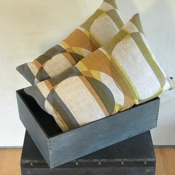 Retro Print Pillow Mid Century Style Cushion - Etsy